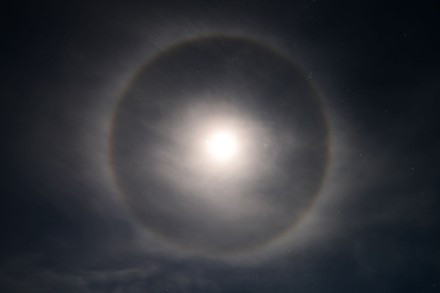 Lunar Halo Appearing Sky Colombo Sri Editorial Stock Photo - Stock ...