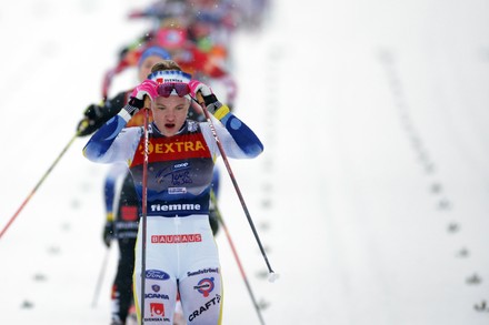 Linn Svahn Swe Val Di Fiemme Editorial Stock Photo - Stock Image ...