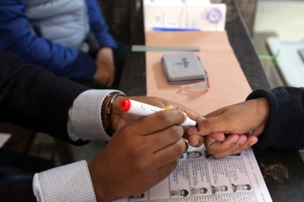 Official Marks Voters Thumb Polling Center Editorial Stock Photo ...