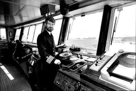 Captain Stuart Lawrence On Bridge British Editorial Stock Photo - Stock ...