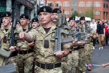 Regiment Marches Past Army Careers Office Editorial Stock Photo - Stock ...