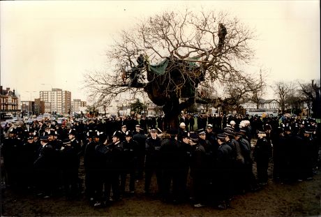 Antiroad Protesters Ringed By Police Attempt Editorial Stock Photo ...