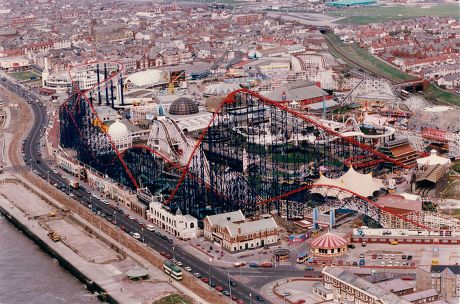 Aerial View New Rollercoaster Ride Blackpool Editorial Stock Photo ...