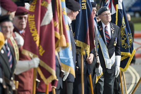 Standard Bearers Line Street Body Sergeant Editorial Stock Photo ...