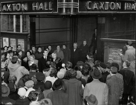Crowd Gathers Outside Caxton Hall London Editorial Stock Photo - Stock ...