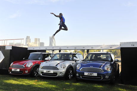 Jj Jegede Jumping Over Mini Cars Editorial Stock Photo - Stock Image ...