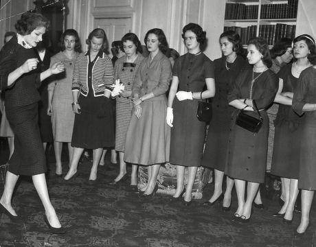 Debutantes Practice Fashion Parade Under Tutorship Editorial Stock ...