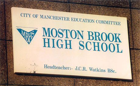 Sign Moston Brook High School Manchester Editorial Stock Photo - Stock ...