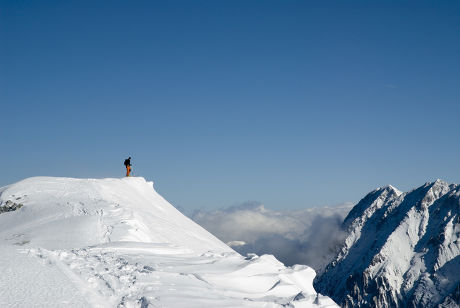 Peak Happiness On Gsuchmauer Gesaeuse National Editorial Stock Photo ...