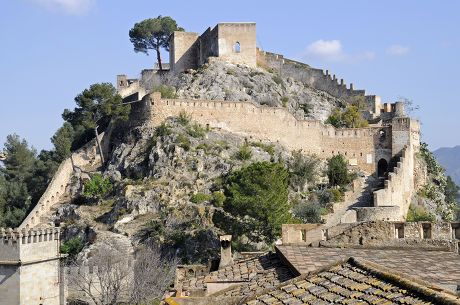 Castle Xativa Jativa Valencia Spain Europe Editorial Stock Photo ...