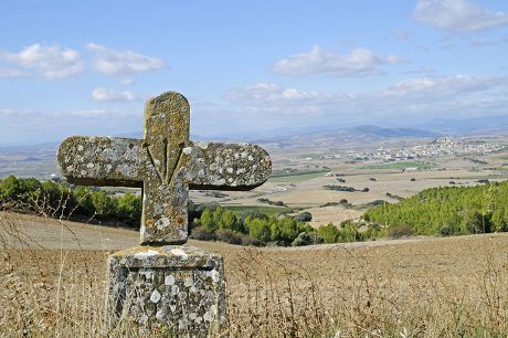 Scallop Shell Cross Camino De Santiago Editorial Stock Photo - Stock ...