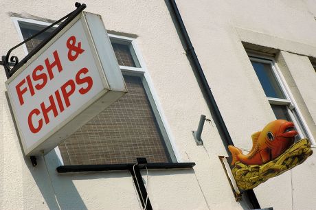 Fish Chips Sign Harwich Essex England Editorial Stock Photo - Stock ...