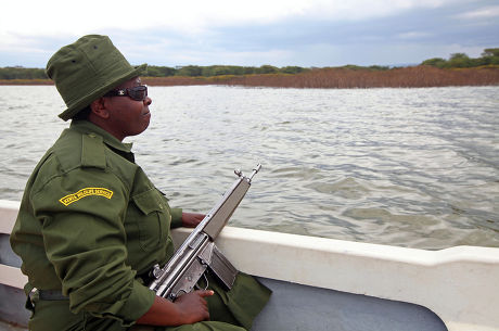 Ranger Kenya Wildlife Service Kws Sits Editorial Stock Photo - Stock ...