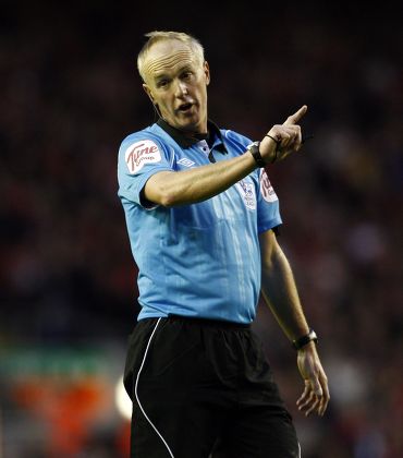 Referee Mr Peter Walton Points Editorial Stock Photo - Stock Image ...