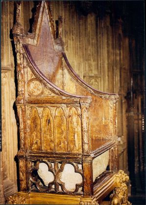 Coronation Chair Westminster Abbey Stone Scone Editorial Stock Photo ...