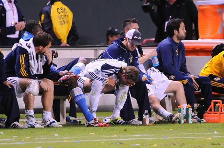 David Beckham Sick During Second Half Editorial Stock Photo - Stock ...