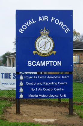 Main Entrance Sign Raf Scampton Editorial Stock Photo - Stock Image ...