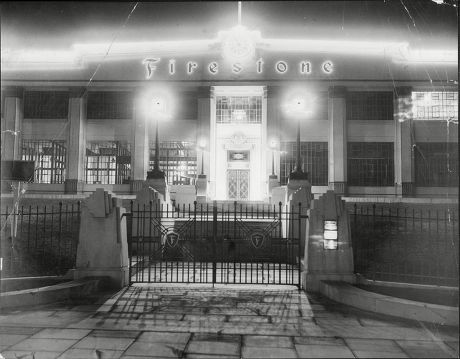 Firestone Factory Brentford Floodlite Night Building Editorial Stock ...