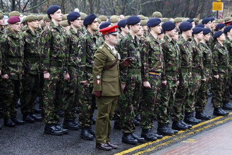 Members British Army On Parade Remembrance Editorial Stock Photo ...
