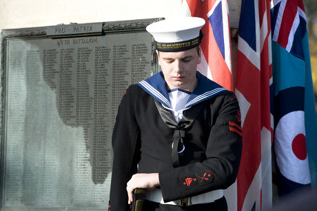 Sea Cadet Stands Guard Gloucester Memorial Editorial Stock Photo ...
