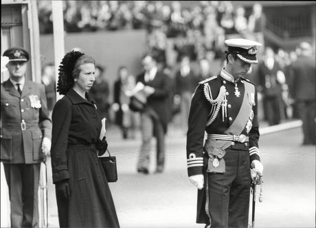 Earl Mountbatten Funeral Prince Charles Princess Editorial Stock Photo ...