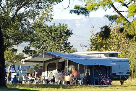 View One Camping Plots Cobham Campsite Editorial Stock Photo - Stock ...