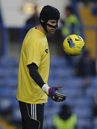 Chelsea Goalkeeper Petr Cech Wearing Face Editorial Stock Photo - Stock ...