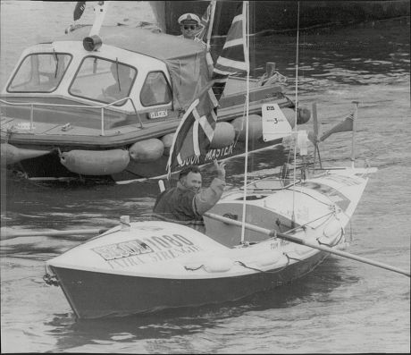 Adventurer Tom Mcclean Arrives Back Falmouth Editorial Stock Photo ...