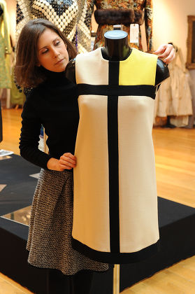 Mondrian Dress By Yves Saint Laurent Editorial Stock Photo - Stock ...