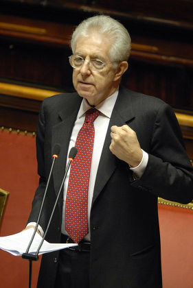 Italian Prime Minister Mario Monti reports to the Senate on the EU ...