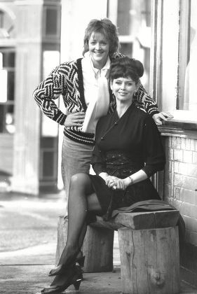 Actresses Gabrielle Drake Louisa Rix Outside Editorial Stock Photo ...