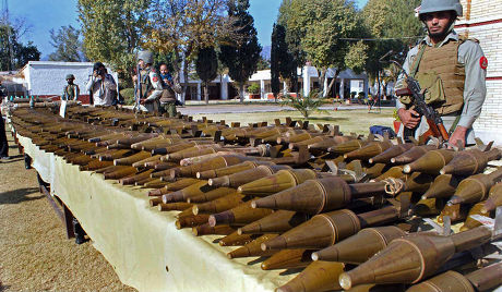 Security Forces Display Their Haul Seized Editorial Stock Photo - Stock ...