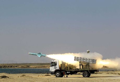 Iranian Longrange Shoretosea Missile Called Qader Editorial Stock Photo ...