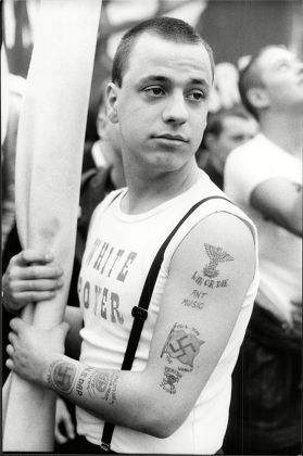 Member British Movement Party On Demonstration Redaktionelles Stockfoto ...