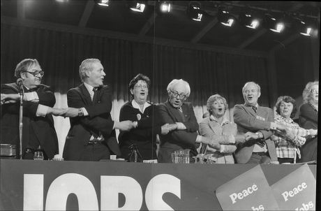 Tony Benn Michael Foot Labour Party Editorial Stock Photo - Stock Image ...