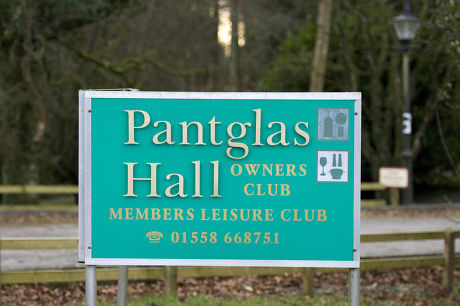 Pantglas Hall Sign Editorial Stock Photo - Stock Image | Shutterstock