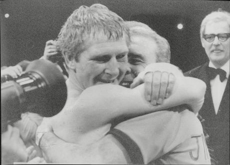 Jim Watt Boxer Hugs His Manager Editorial Stock Photo - Stock Image ...