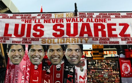 Luis Suarez Liverpool Masks Sold Outside Editorial Stock Photo - Stock ...