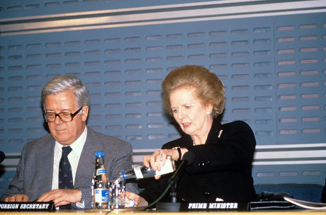 Geoffrey Howe Margaret Thatcher Editorial Stock Photo - Stock Image ...