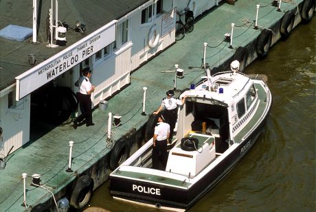 Waterloo Pier Police Motorboat Launch Editorial Stock Photo - Stock ...