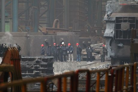 Interior Damaged Factory Where Explosion Took Editorial Stock Photo ...