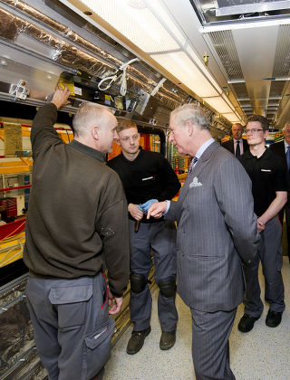 Prince Charles Chatting Electricians David Moss Editorial Stock Photo ...