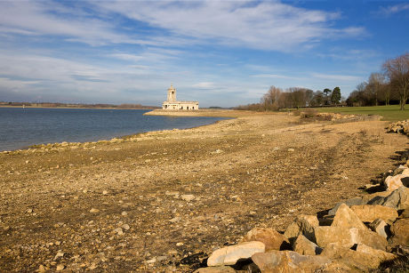 Normanton Church Low Water Levels Editorial Stock Photo - Stock Image ...