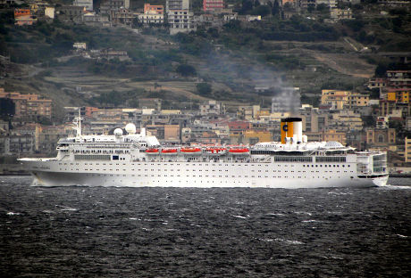 Costa Allegra Cruise Ship Off Messina Editorial Stock Photo - Stock ...