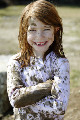 Model Released Child Totally Covered Mud Editorial Stock Photo - Stock ...