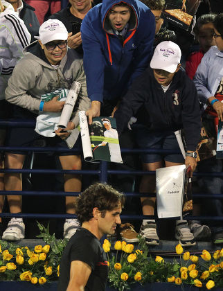 Fans Asking Roger Federer Autograph Editorial Stock Photo - Stock Image ...