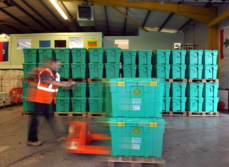 Shelterbox Disaster Relief Boxes Editorial Stock Photo - Stock Image ...