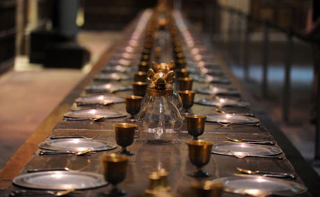 Dining Tables Great Hall Hogwarts Editorial Stock Photo - Stock Image ...