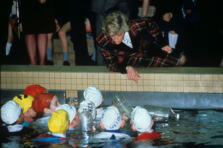 Princess Diana Talking Children Swimming Pool Editorial Stock Photo ...