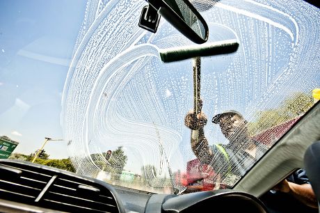 Windscreen Washers Traffic Lights Pretoria South Editorial Stock Photo ...